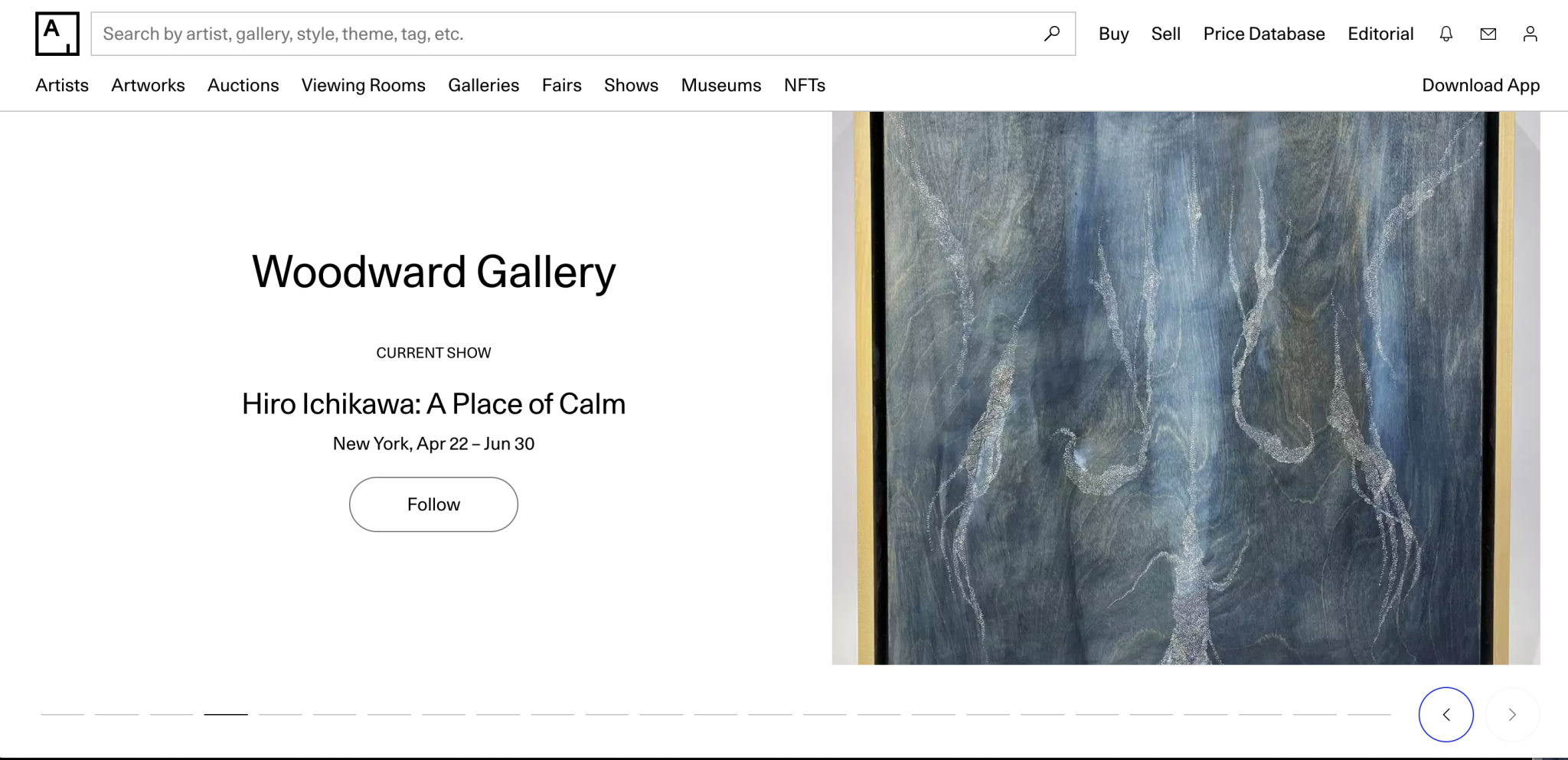 Woodward Gallery Featured on Artsy’s Front Page – Woodward Gallery